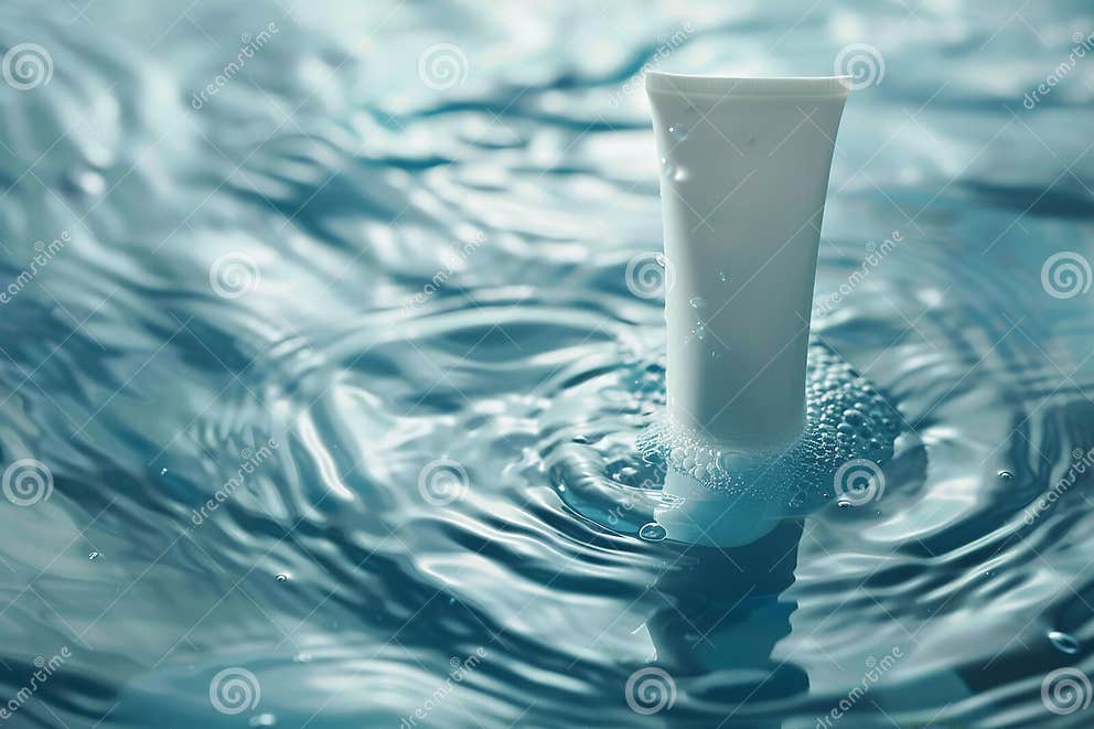 Toothpaste Tube Floating in Water Stock Image - Image of dental, wash ...