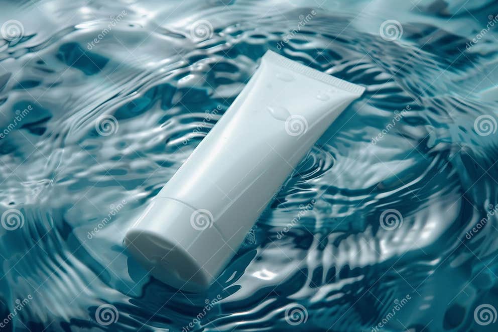 Toothpaste Tube Floating in Water Stock Photo - Image of cleanliness ...
