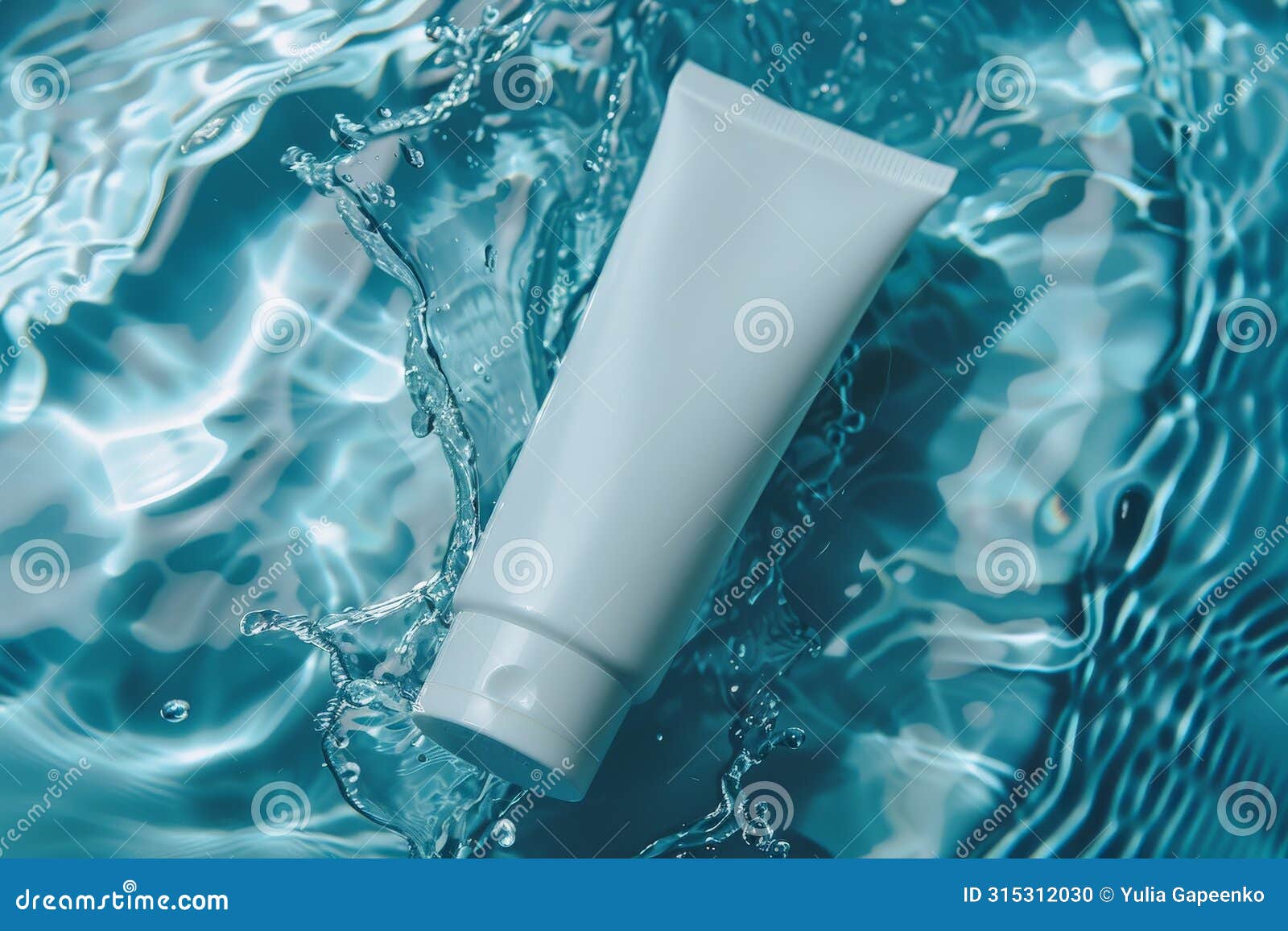 Toothpaste Tube Floating in Water Stock Photo - Image of isolated ...