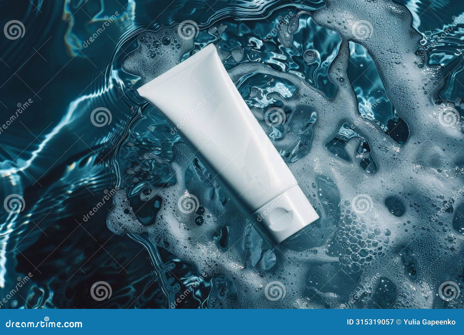 Toothpaste Tube Floating in Water Stock Image - Image of dental ...