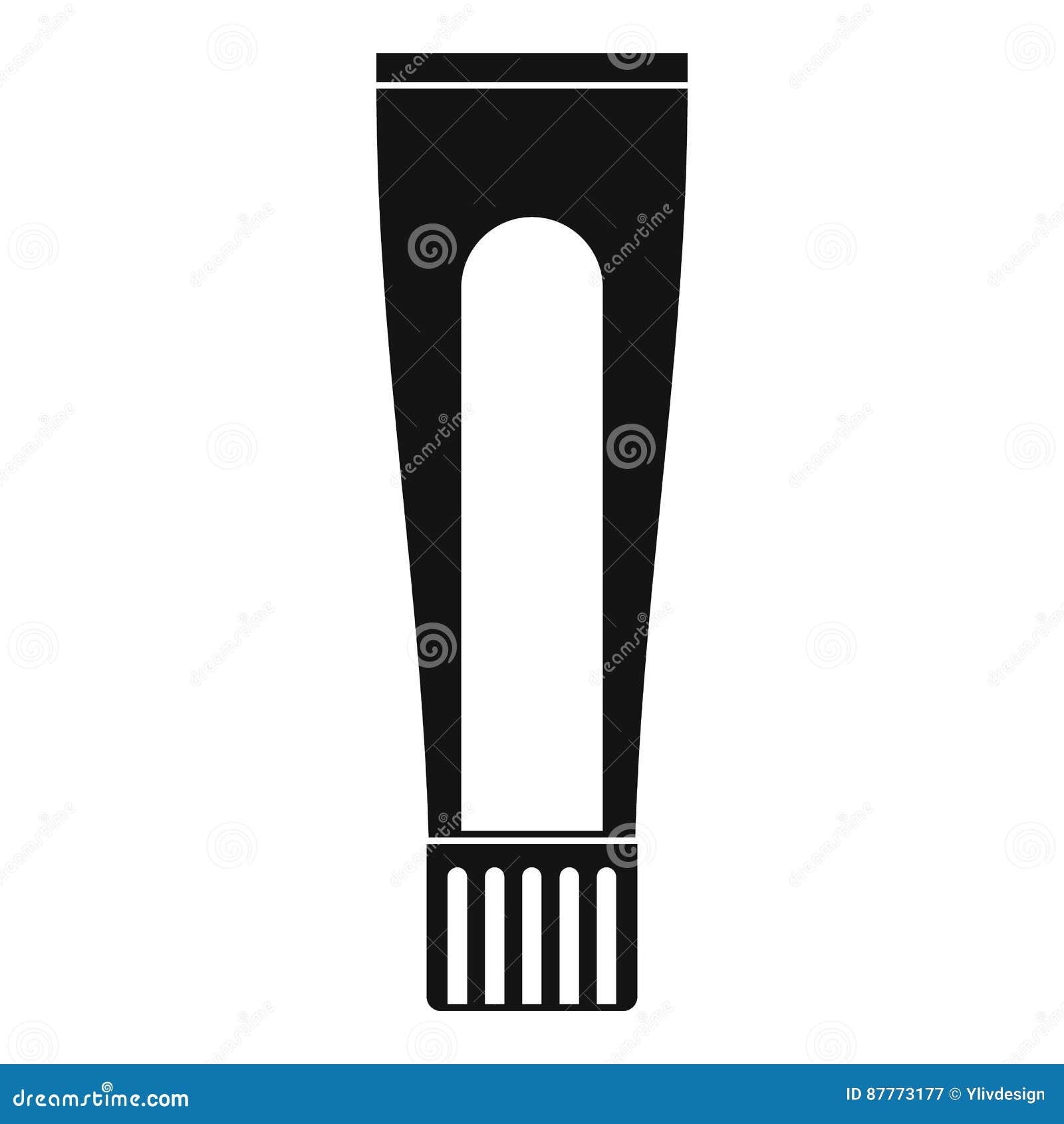 Toothpaste Tube Icon, Simple Style Stock Vector - Illustration of ...