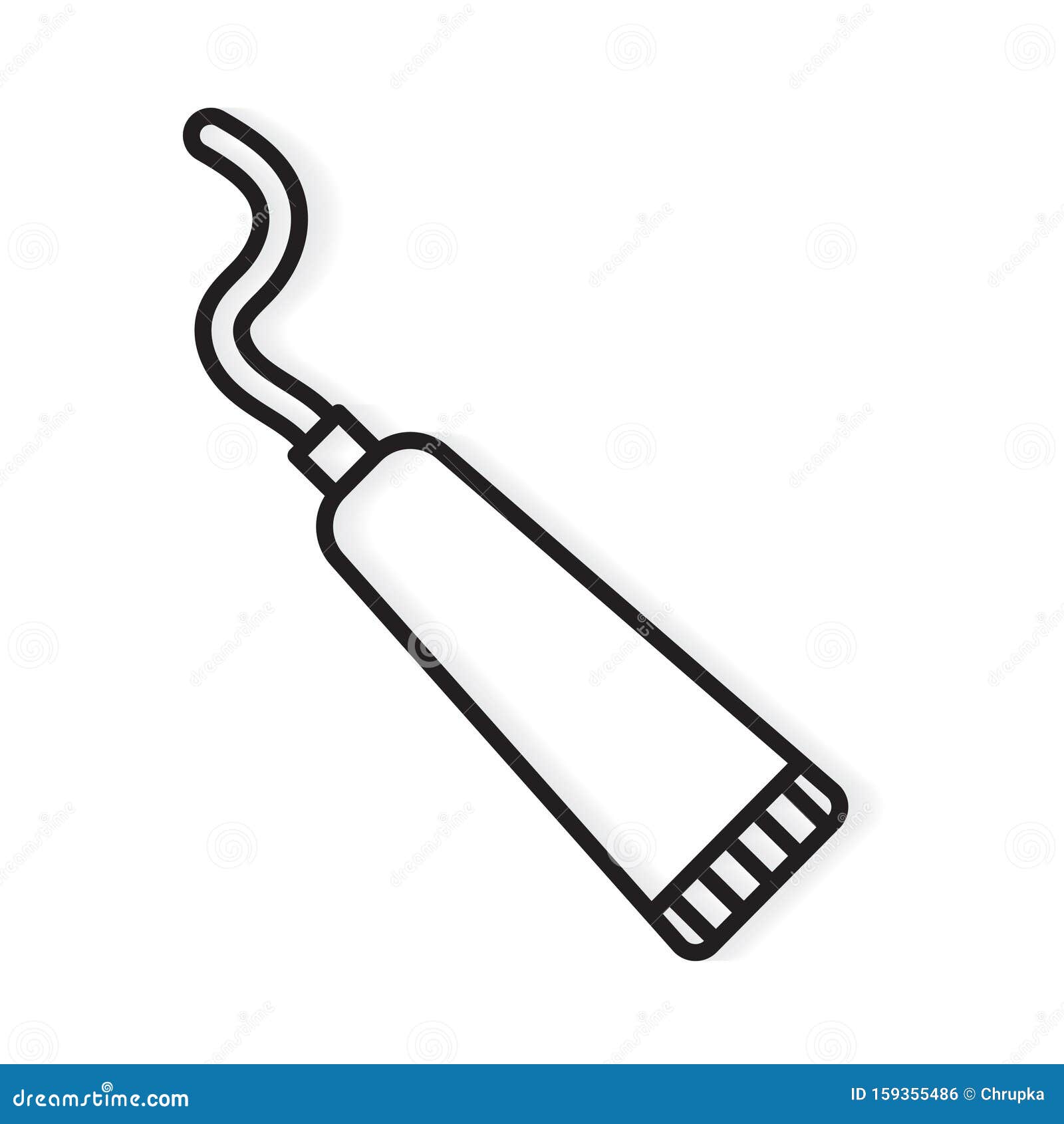 Toothpaste tube icon stock vector. Illustration of smiling - 159355486