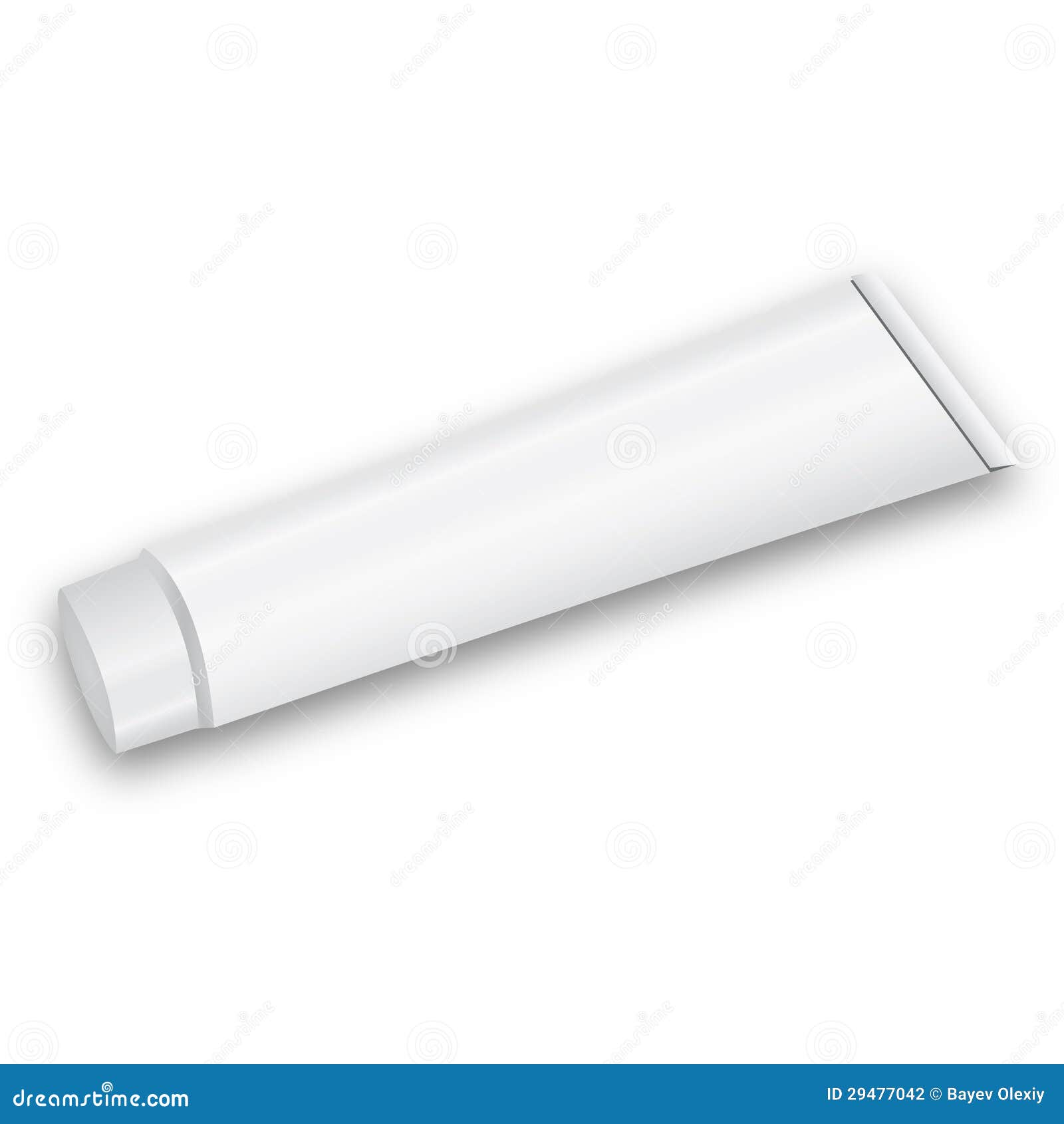 Toothpaste Tube Isolated on White Background Stock Illustration ...