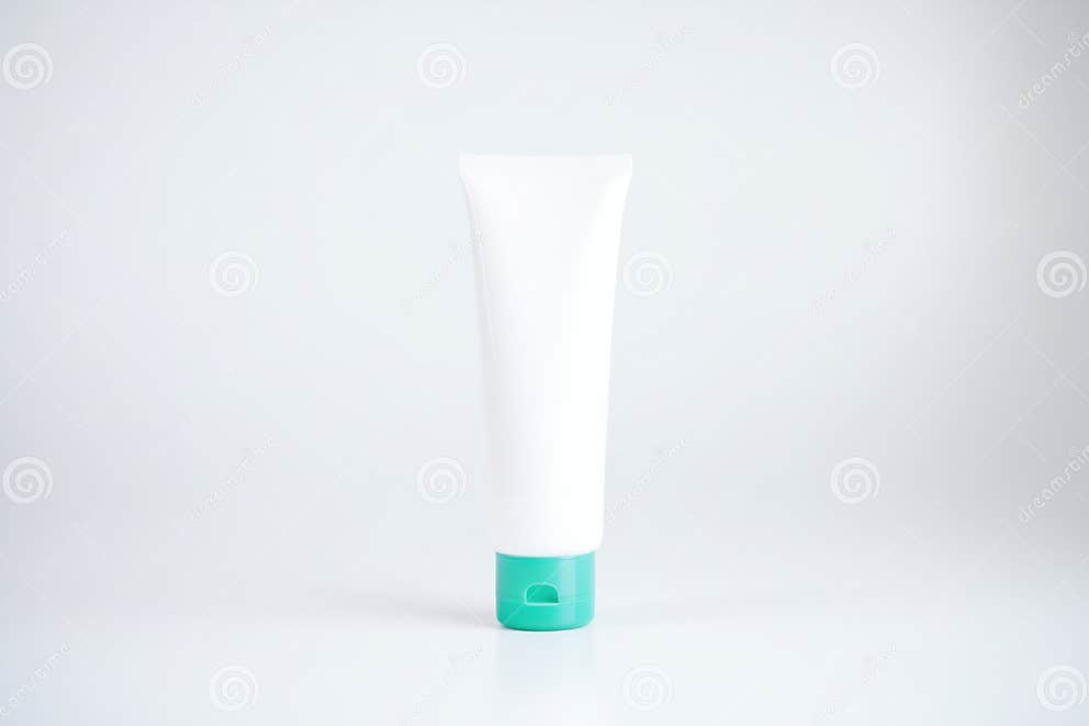 Toothpaste Tube with a Plain White Background Stock Image - Image of ...