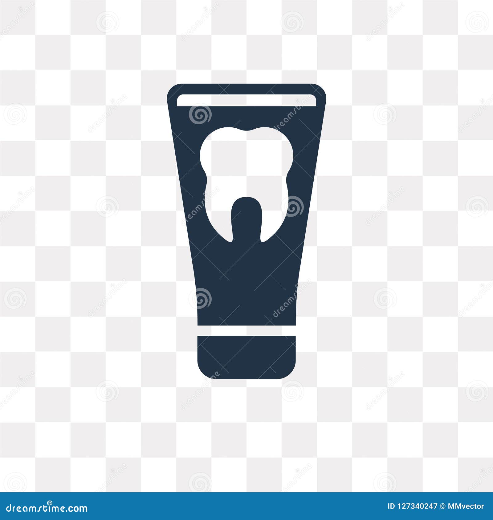 Toothpaste Vector Icon Isolated On Transparent Background, Tooth Stock ...
