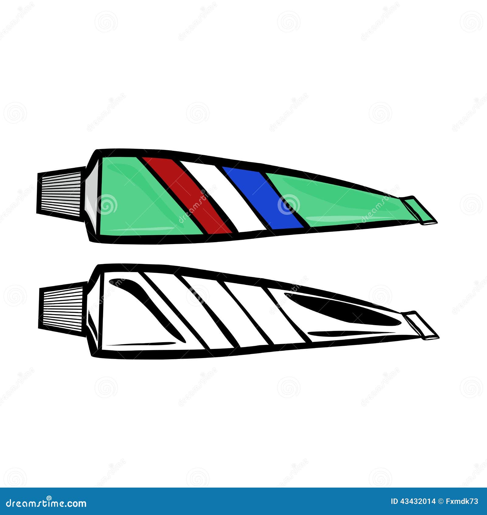 Toothpaste stock vector. Illustration of cosmetic, containers - 43432014