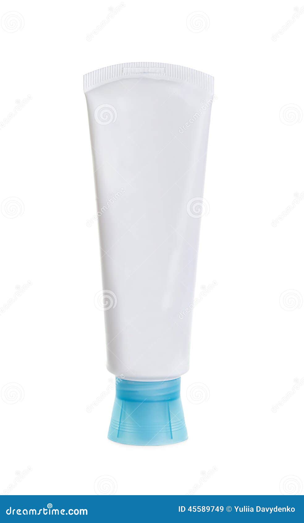 Toothpaste in White Tube Isolated on White Stock Image - Image of ...