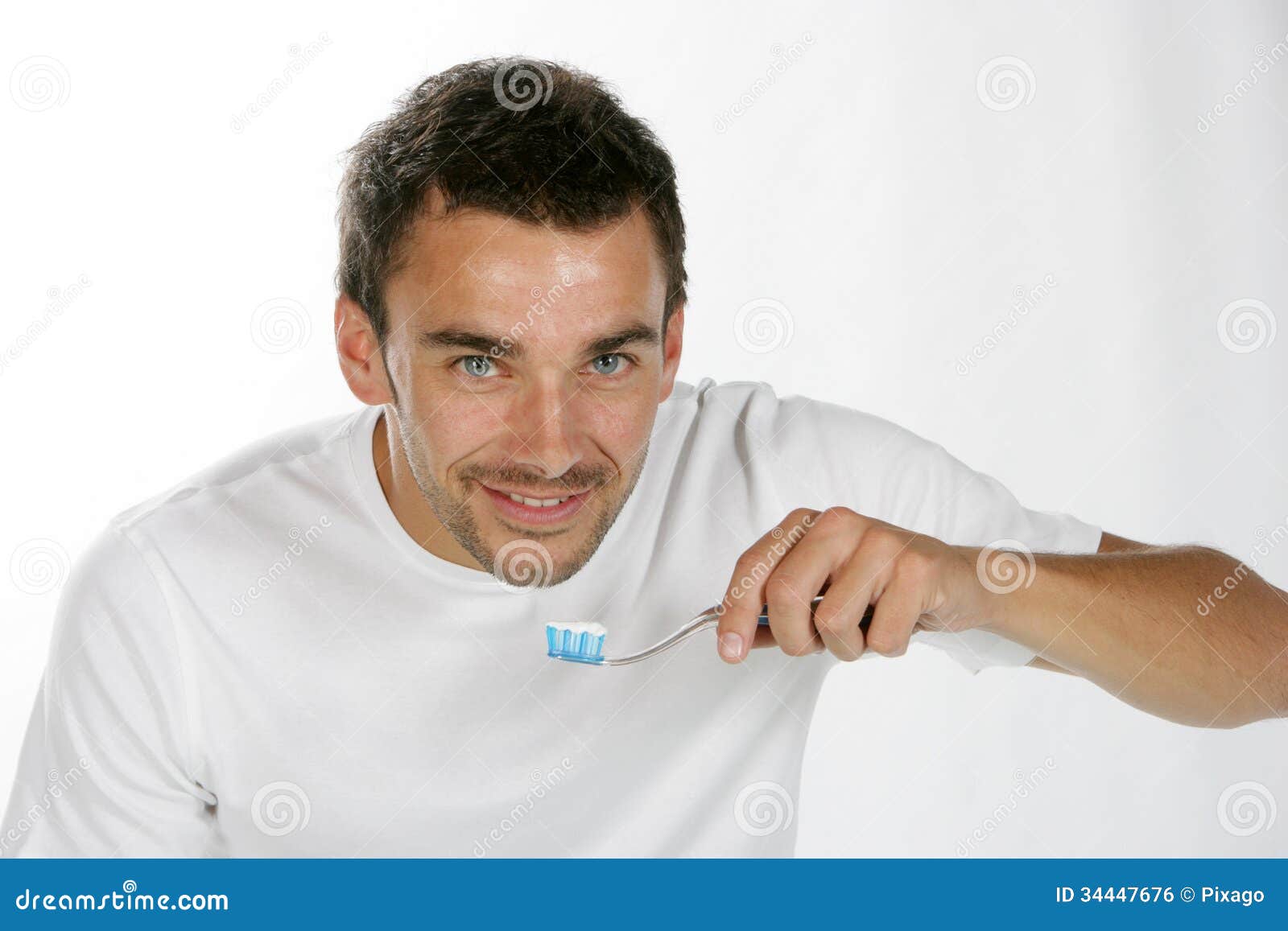 Toothpaste stock photo. Image of brush, estacopy, morning - 34447676