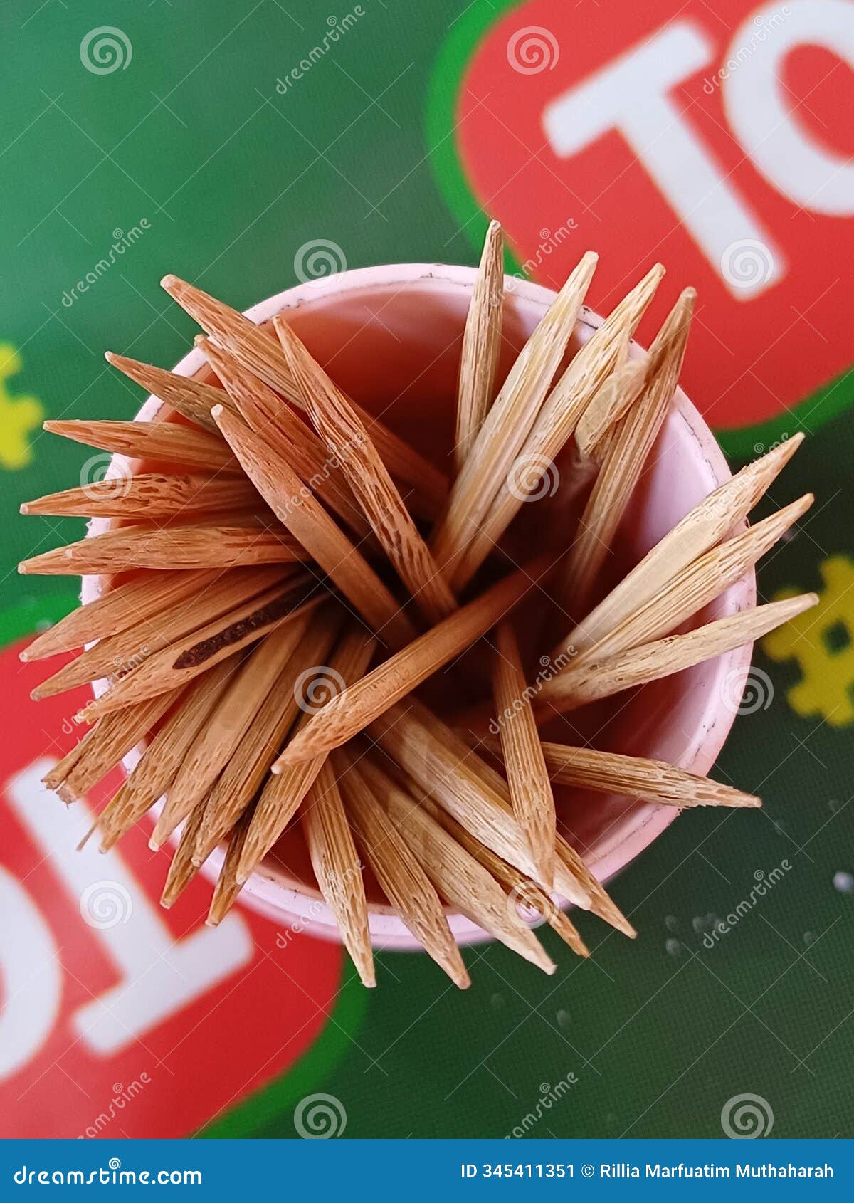 Toothpick in Cylinder Pink Case Editorial Photo - Image of healthy ...