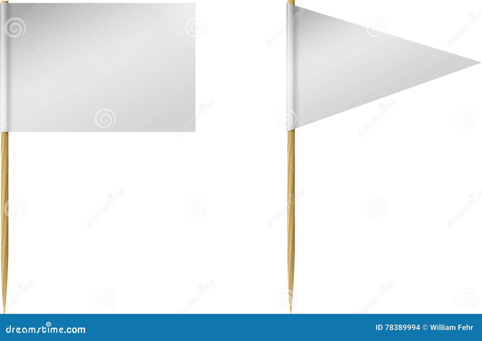 Toothpick Flags stock vector. Illustration of rectangle - 78389994
