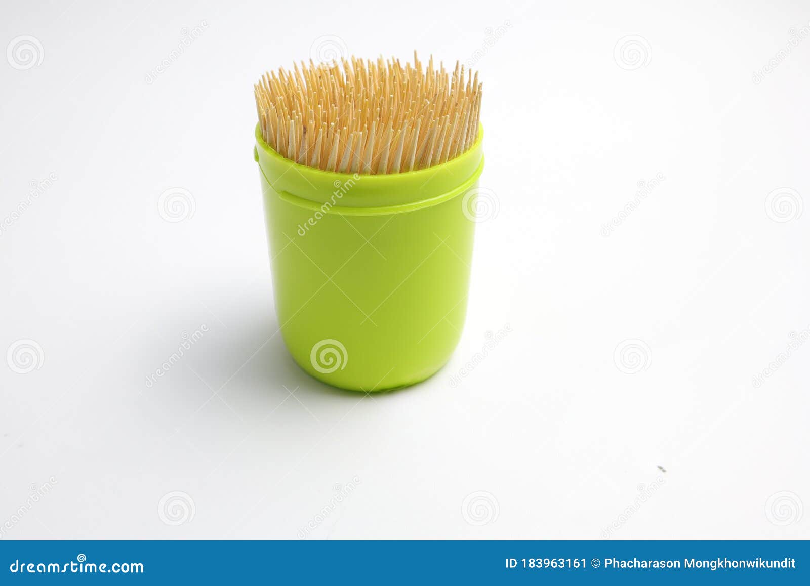 Toothpick in a Green Bottle Stock Image - Image of decor, detail: 183963161