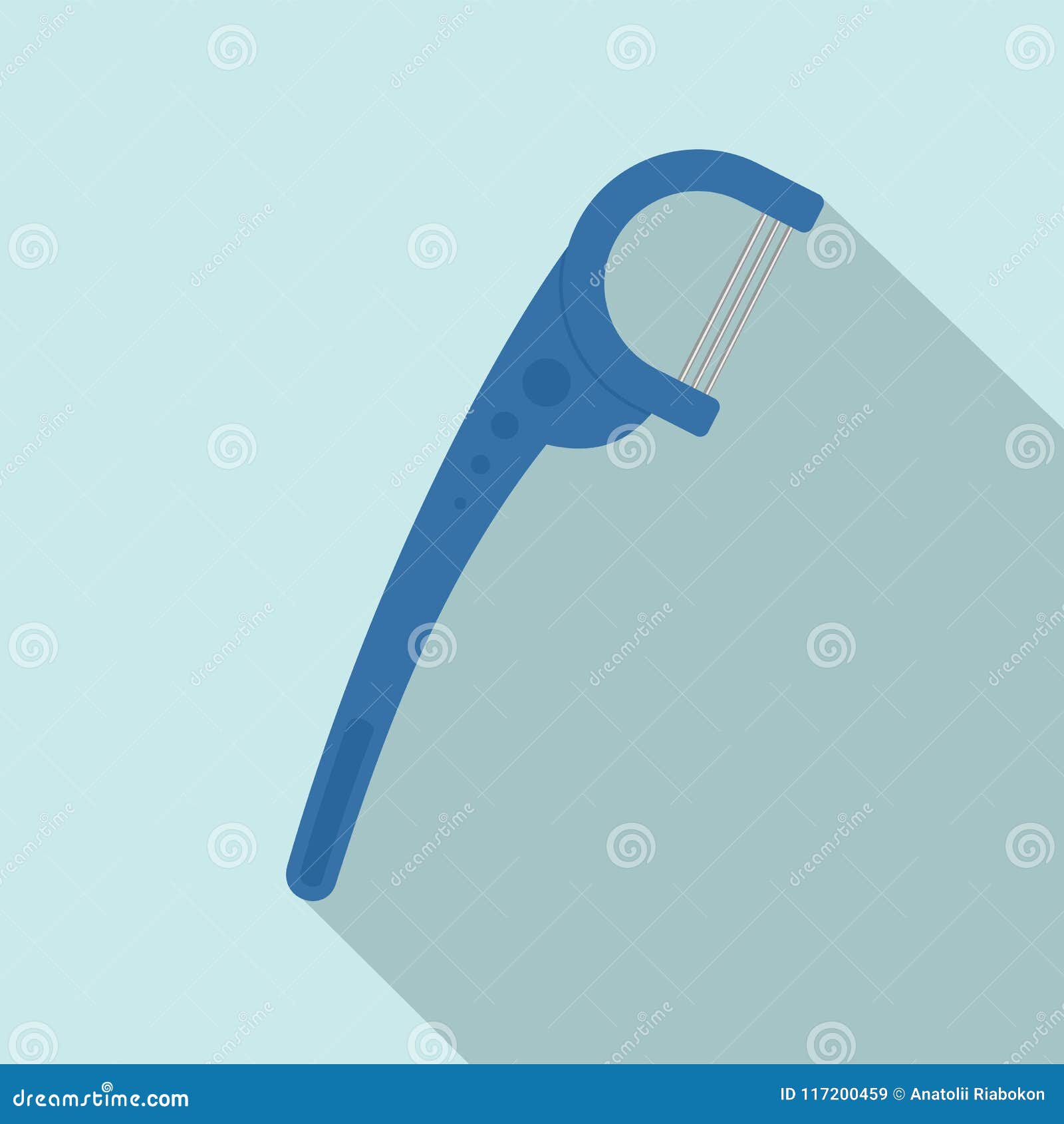 Toothpick icon, flat style stock vector. Illustration of hygienic ...