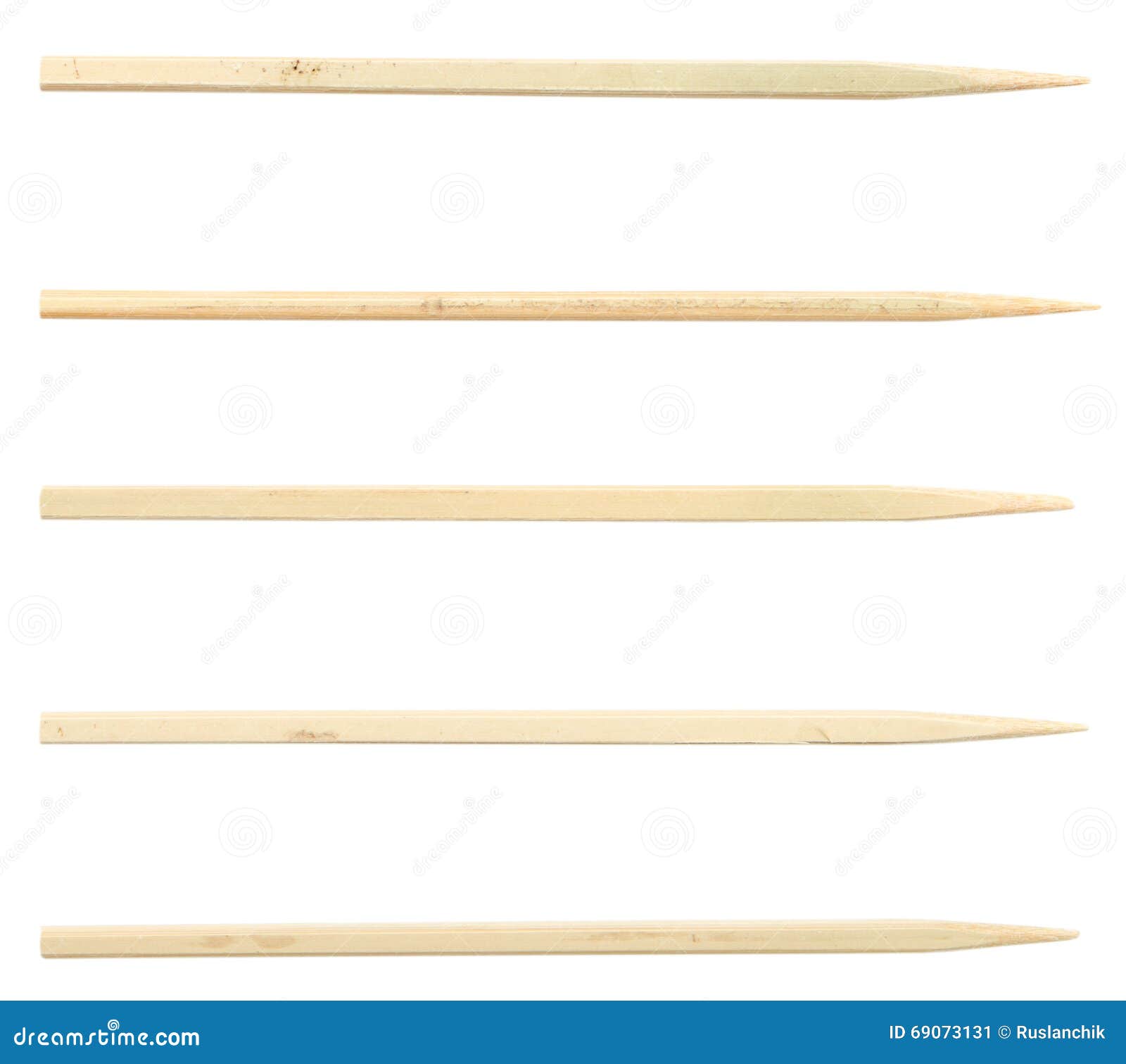 Toothpick Isolated on White Stock Image - Image of bamboo, sharp: 69073131