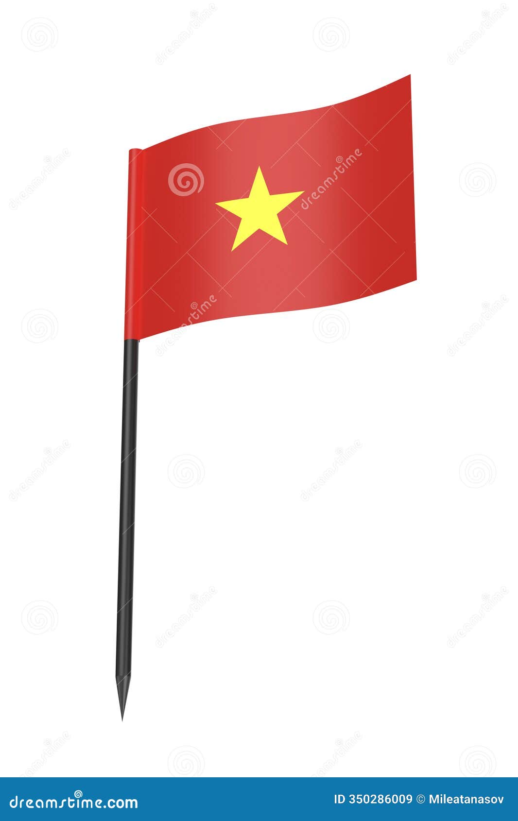 Toothpick with Vietnamese Flag Stock Illustration - Illustration of ...