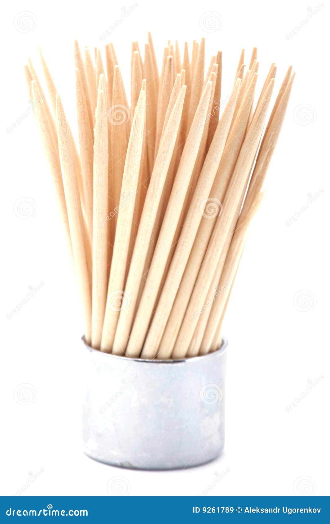 Toothpick on white stock image. Image of enamel, brown - 9261789