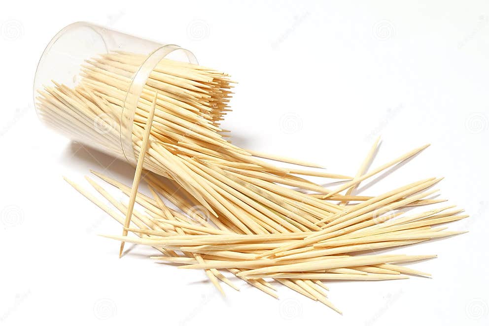 Toothpick on White Background Stock Photo - Image of falling, drop ...