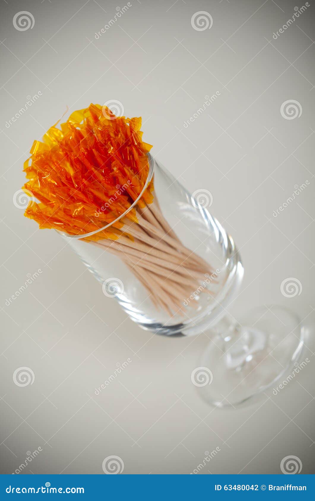 Toothpicks in a glass stock photo. Image of food, helpful - 63480042