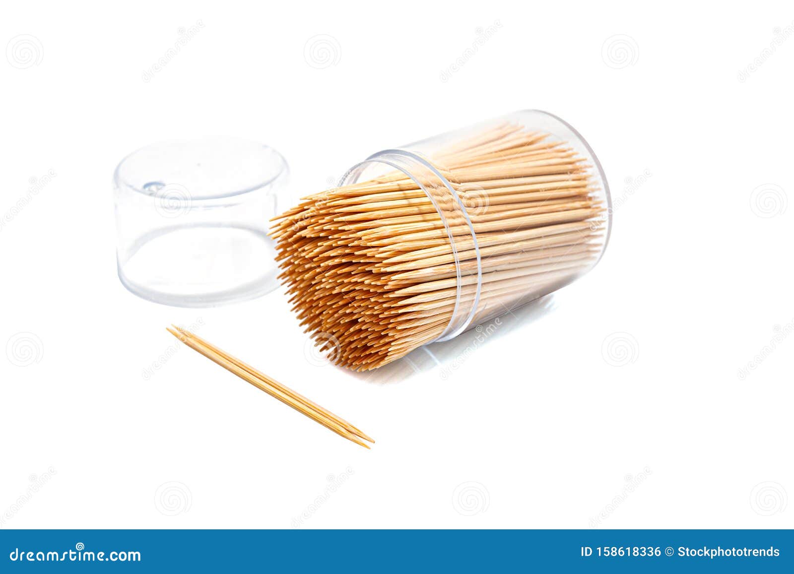 Toothpicks Isolated on White Background. Stock Photo - Image of health ...
