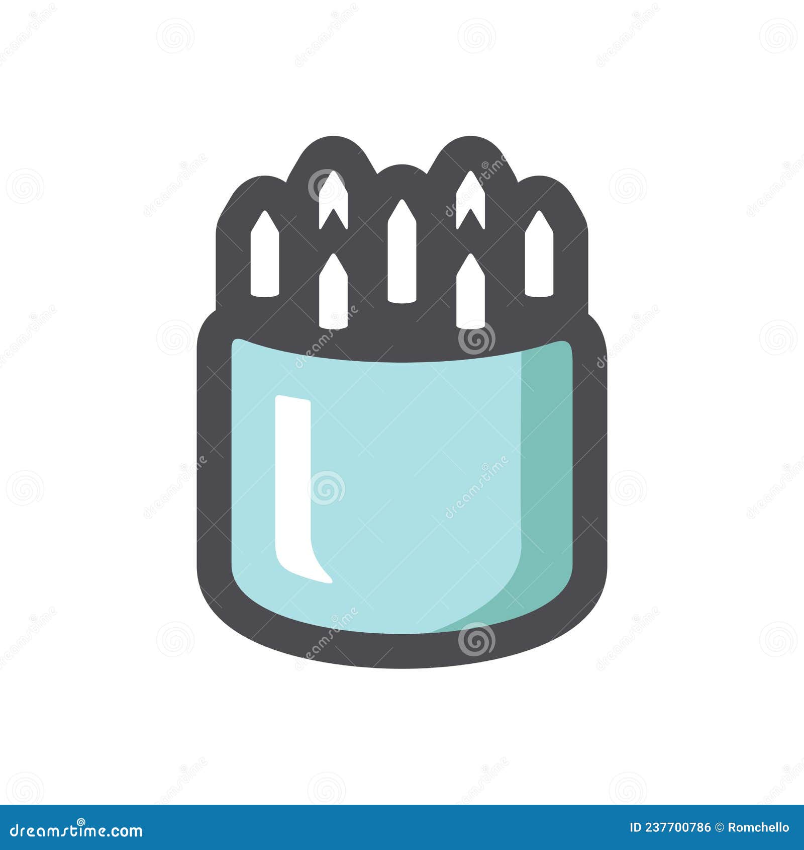 Toothpicks Kitchen Box Vector Icon Cartoon Illustration. Stock Vector ...