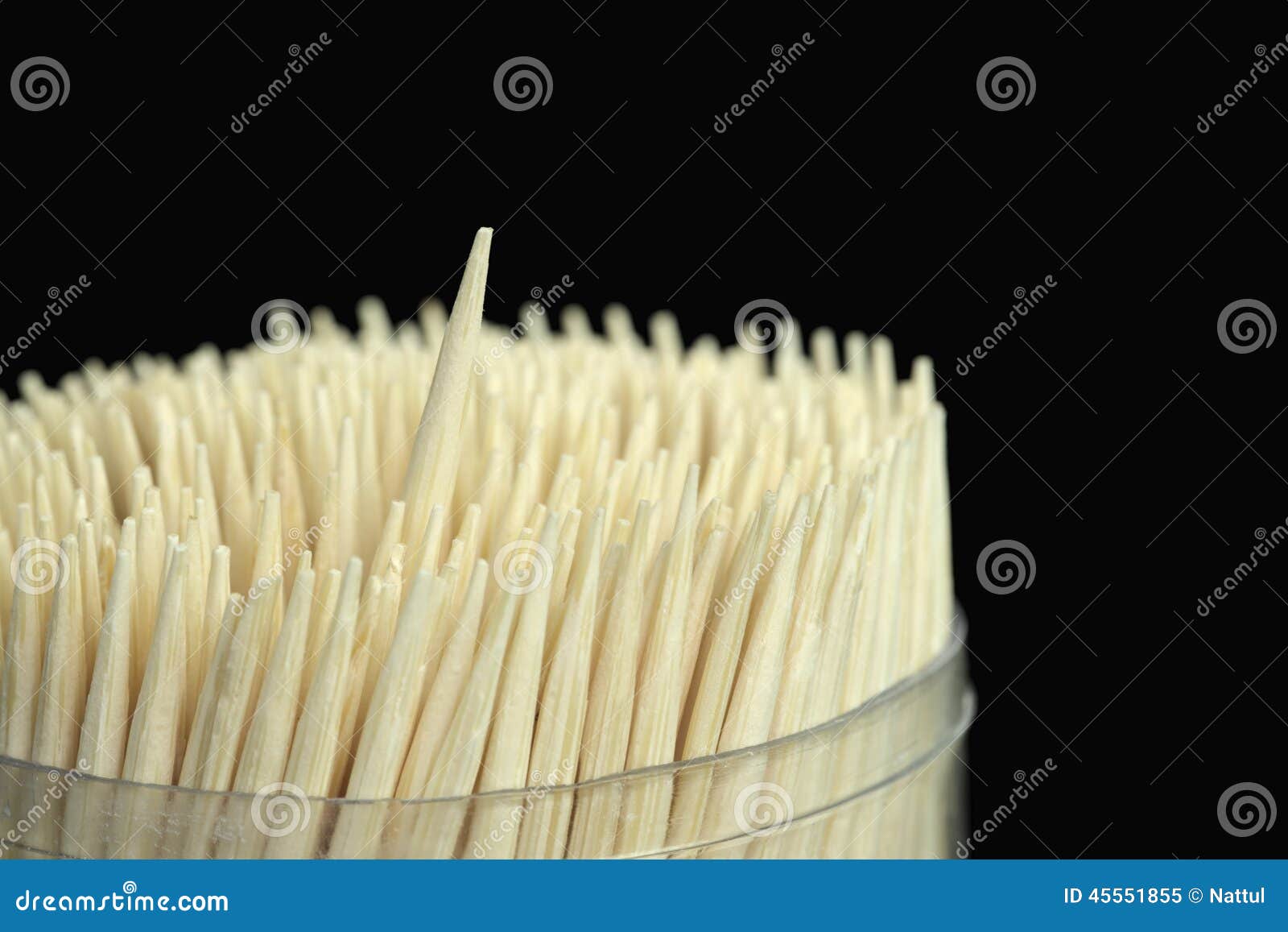 Toothpicks stock image. Image of round, enamel, isolated - 45551855