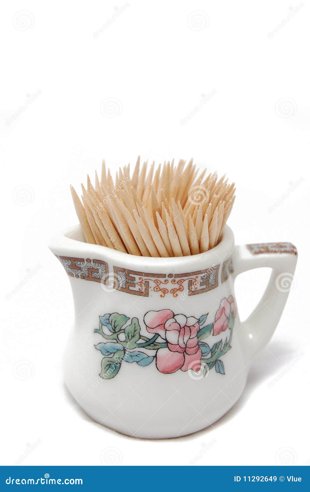 Toothpicks in little jar stock image. Image of design - 11292649