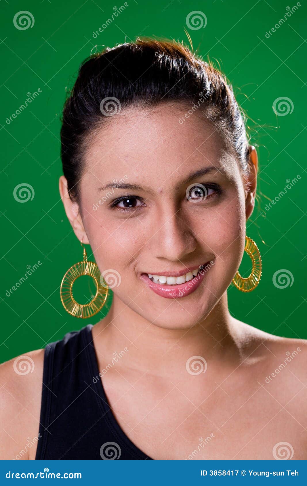 Toothy smile stock image. Image of female, complexion - 3858417