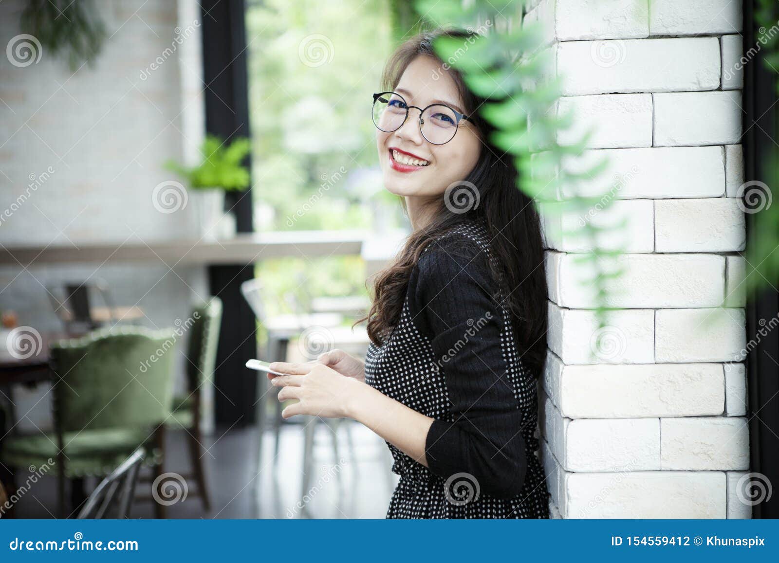 Toothy Smiling Face Of Beautiful Asian Younger Woman Happiness Emotion