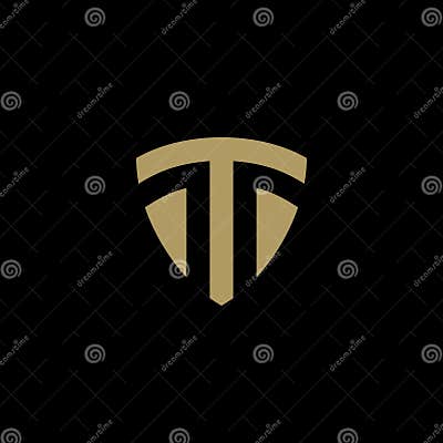 Abstract Letter T Shield Logo Vector Stock Vector - Illustration of ...