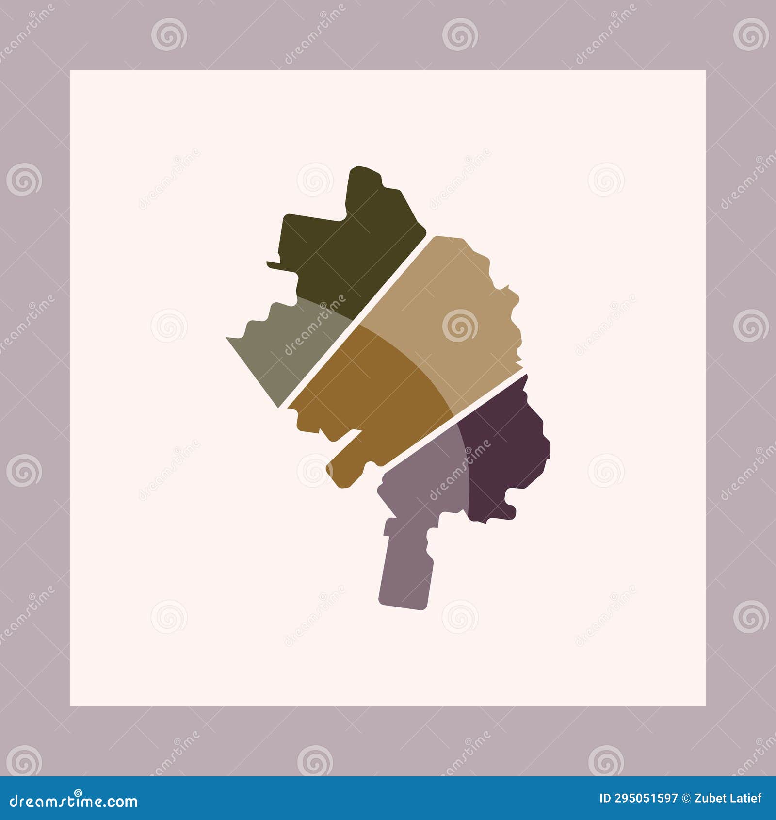 Toowoomba City Map Illustration Creative Logo Stock Vector ...