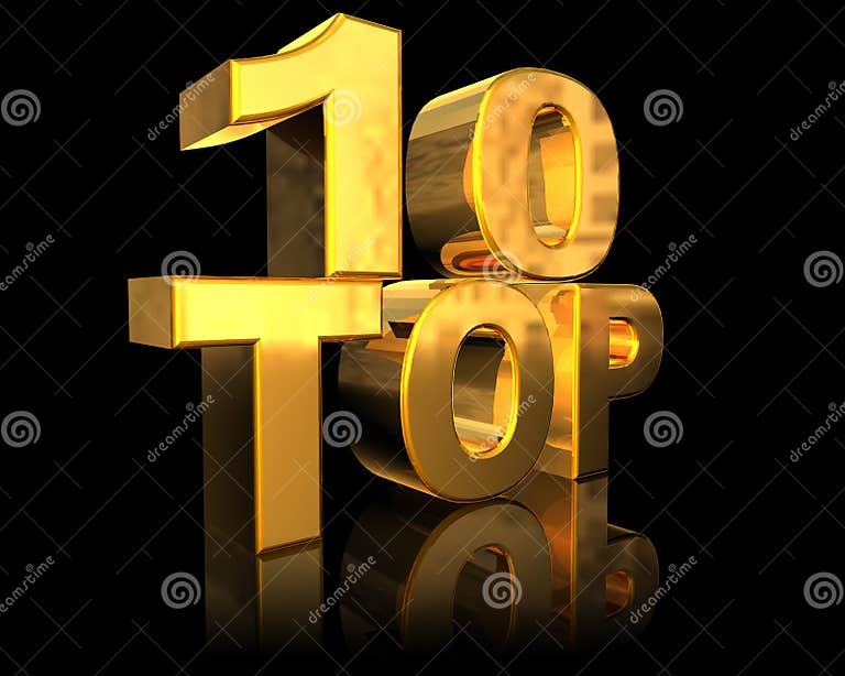 Top 10 stock illustration. Illustration of number, competition - 2844285