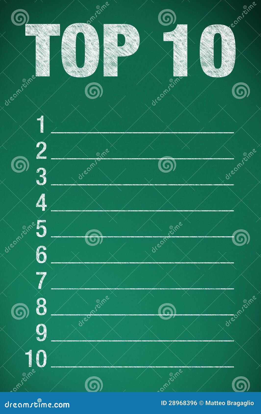 Top 10 stock illustration. Illustration of order, number - 28968396