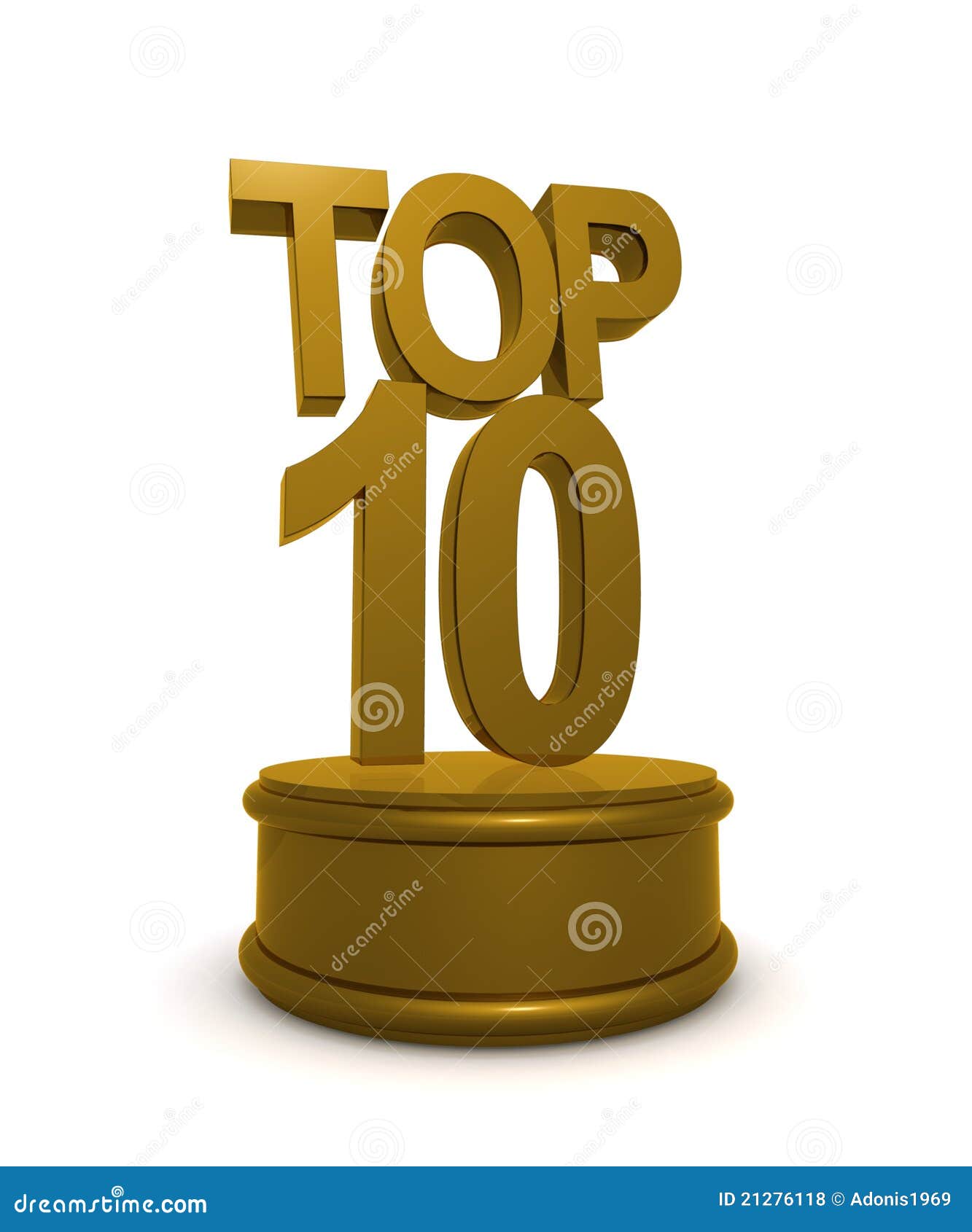 Top 10 trophy stock illustration. Illustration of award - 21276118