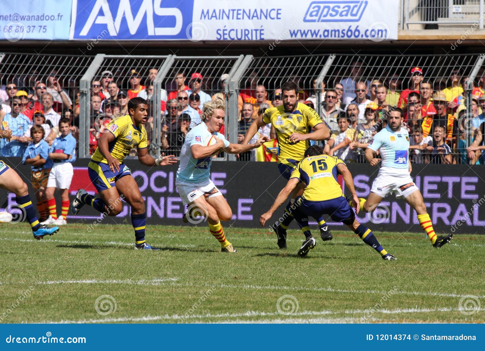 Top 14 Rugby Match USAP Vs Clermont Editorial Stock Image - Image of ...