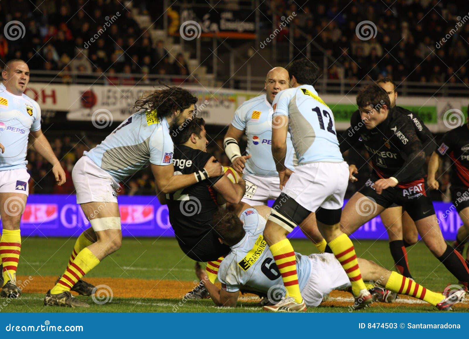 Top 14 Rugby Match USAP Vs Toulouse Editorial Stock Photo - Image of ...