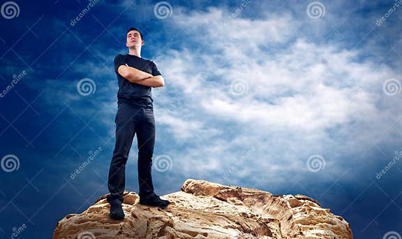 On the top stock photo. Image of happiness, leadership - 16914788