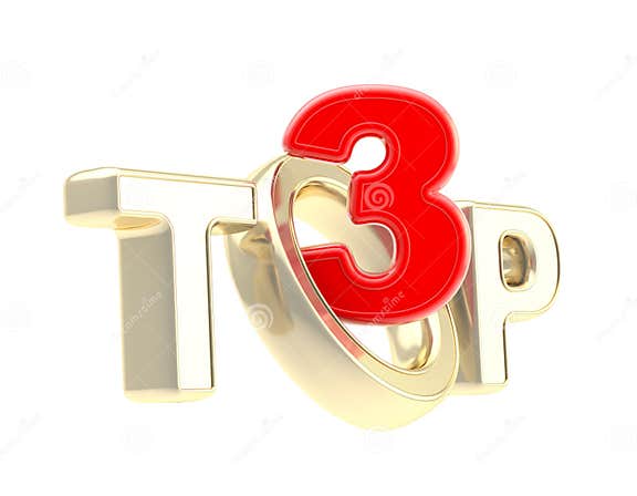 Top-3 Emblem Symbol Isolated Stock Illustration - Illustration of top3 ...