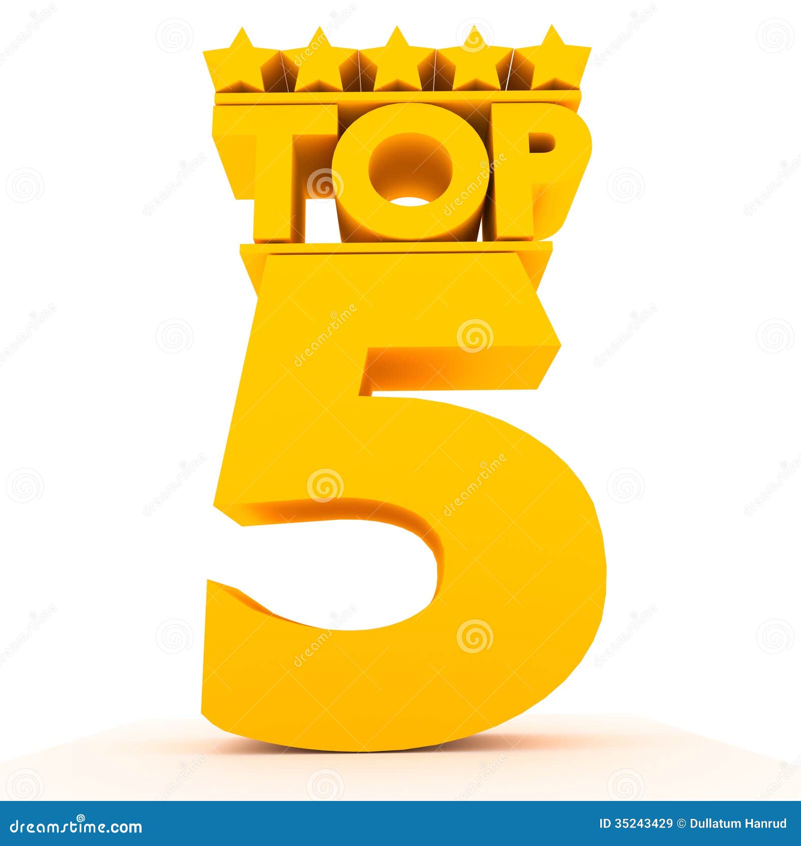 Top5. ilustração stock. Ilustração de grande, alto, conceito - 35243429