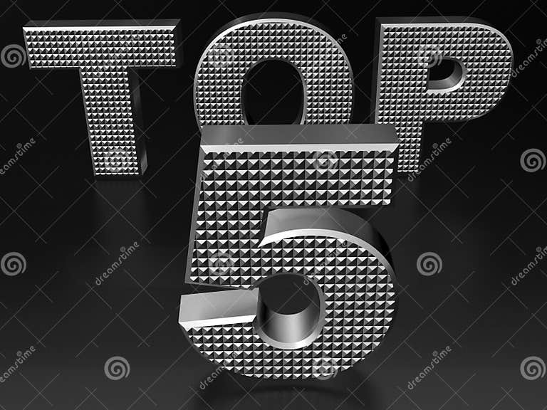 Top 5 stock illustration. Illustration of sale, winner - 12659188
