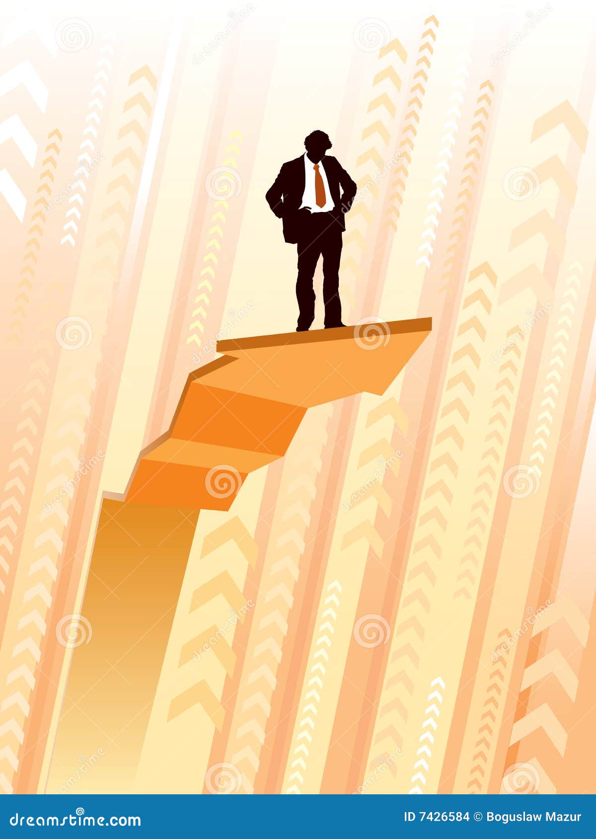 On the top stock vector. Illustration of person, occupation - 7426584