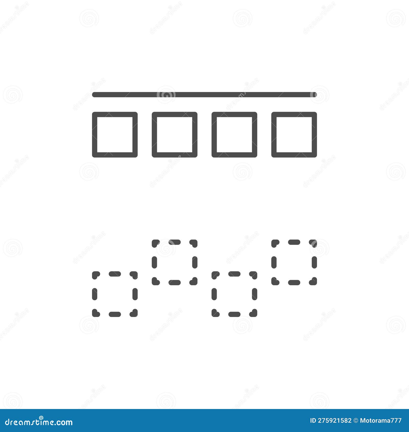 Top Alignment Line Outline Icon Stock Vector - Illustration of edit, order: 275921582