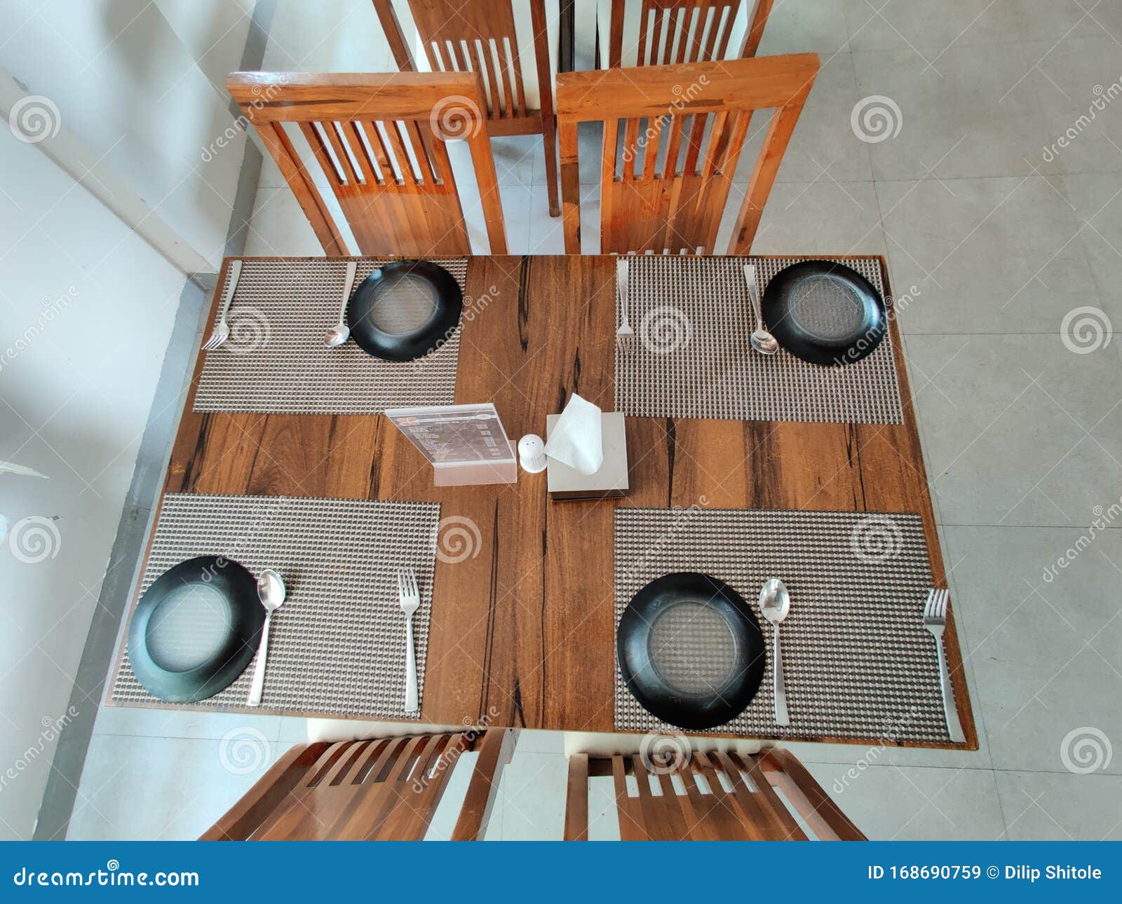 Top Angle Shot of Doing Dining Table Stock Image - Image of shot, table ...