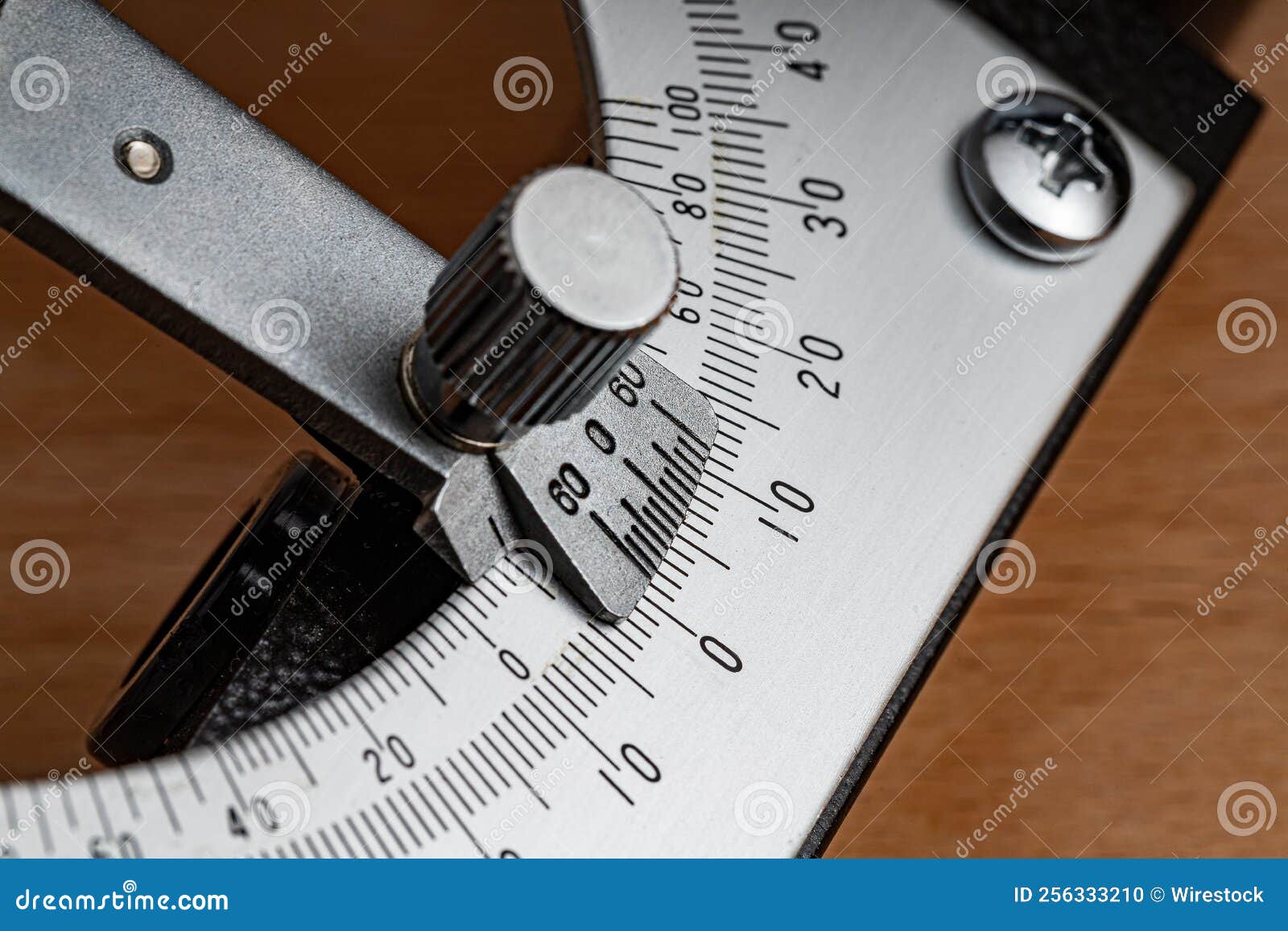 Top Angle View of a Protractor Stock Photo - Image of instrument, angle ...