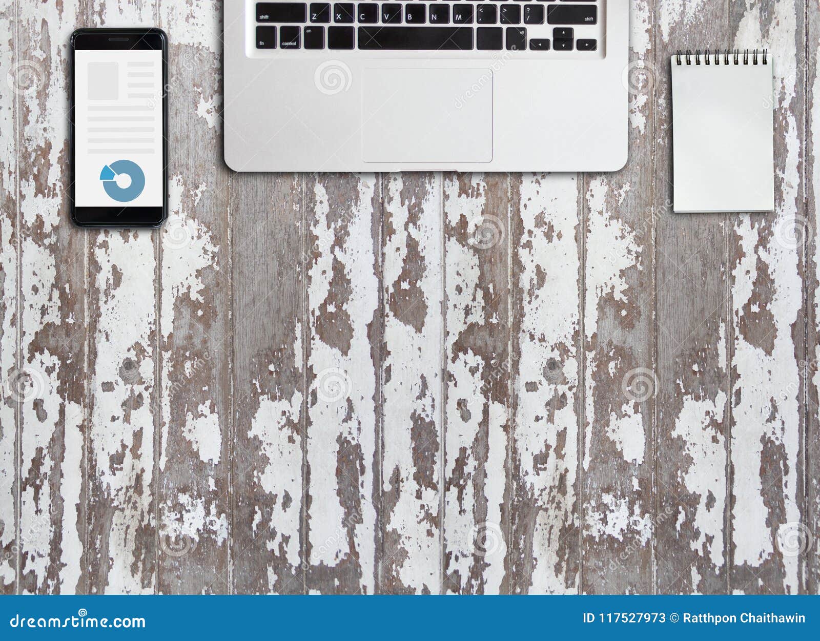 Top Angle View of Working Table, Mock Up, Copy Space Stock Image ...