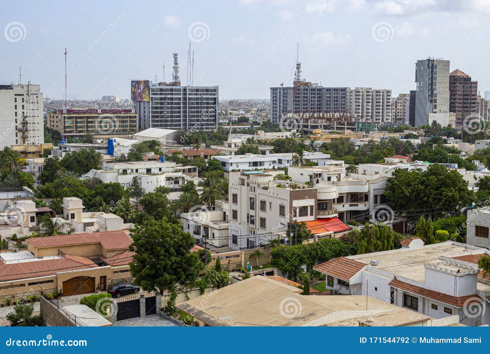Top Beautiful View of Karachi City Stock Photo - Image of blue ...