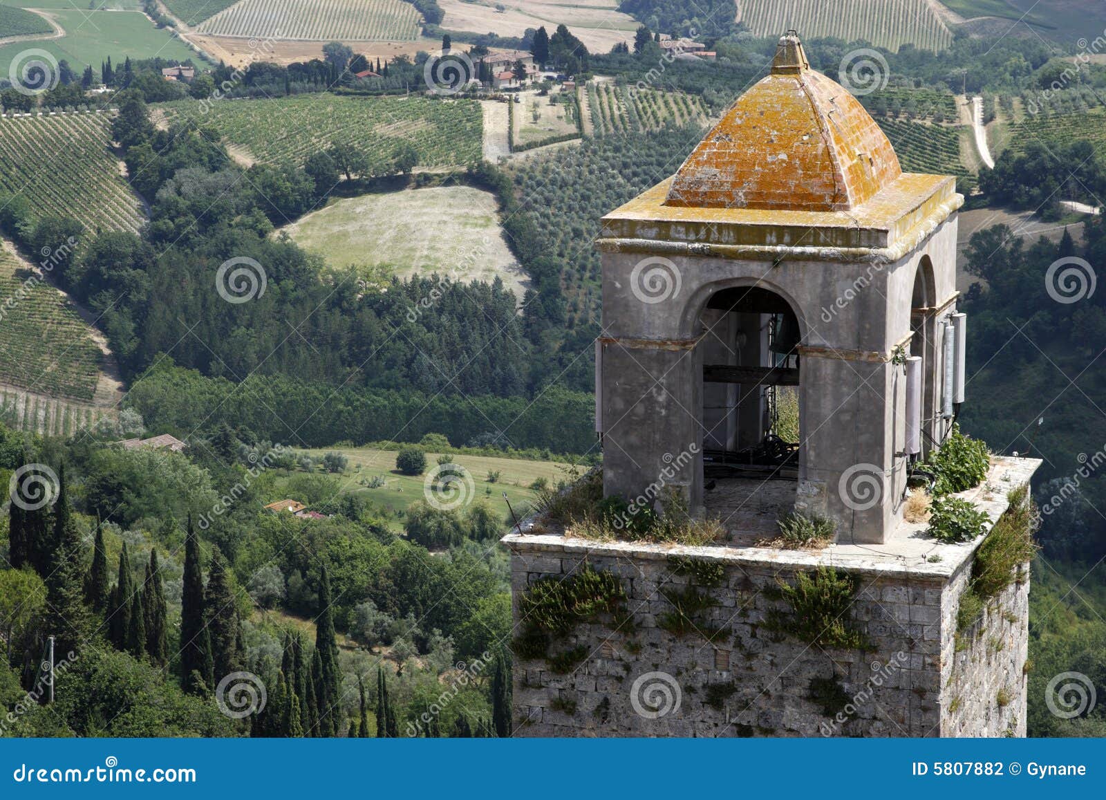 Top of the bell tower stock photo. Image of toscana, summer - 5807882