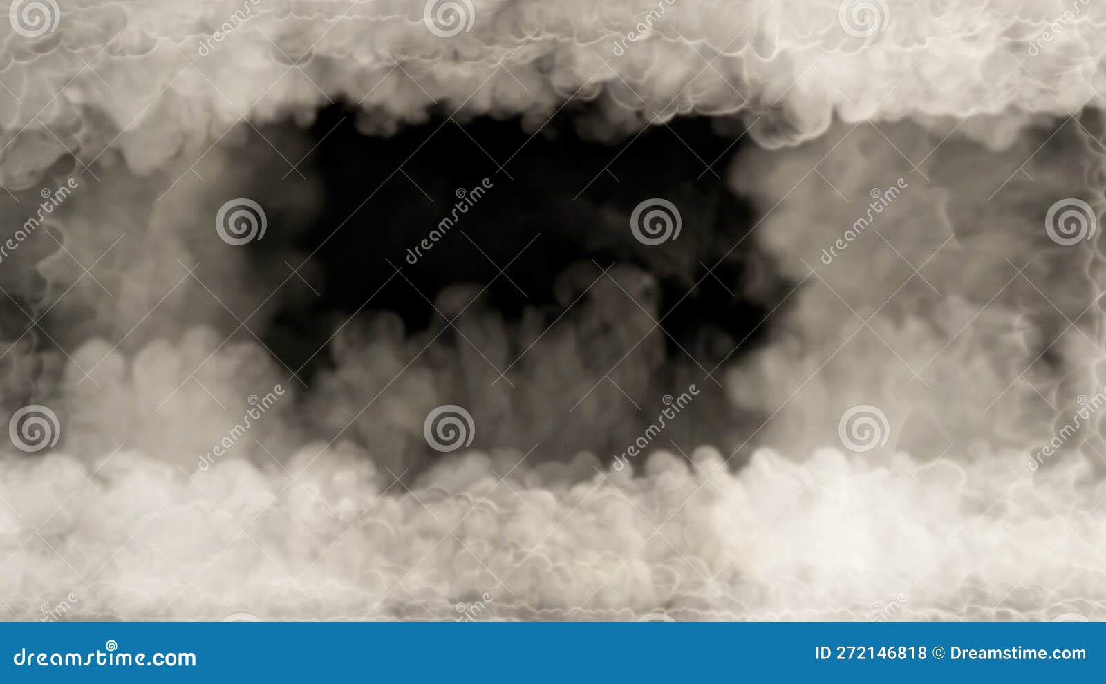 Top - Bottom Content Frame of Thick Smoke, Isolated - Object 3D ...