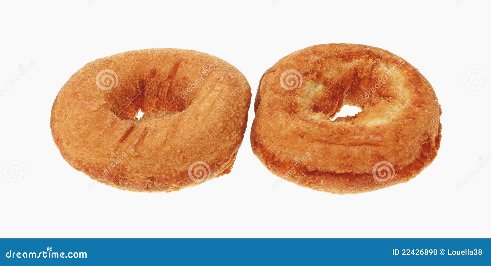 Top and Bottom of Plain Donut Stock Photo - Image of brown, white: 22426890