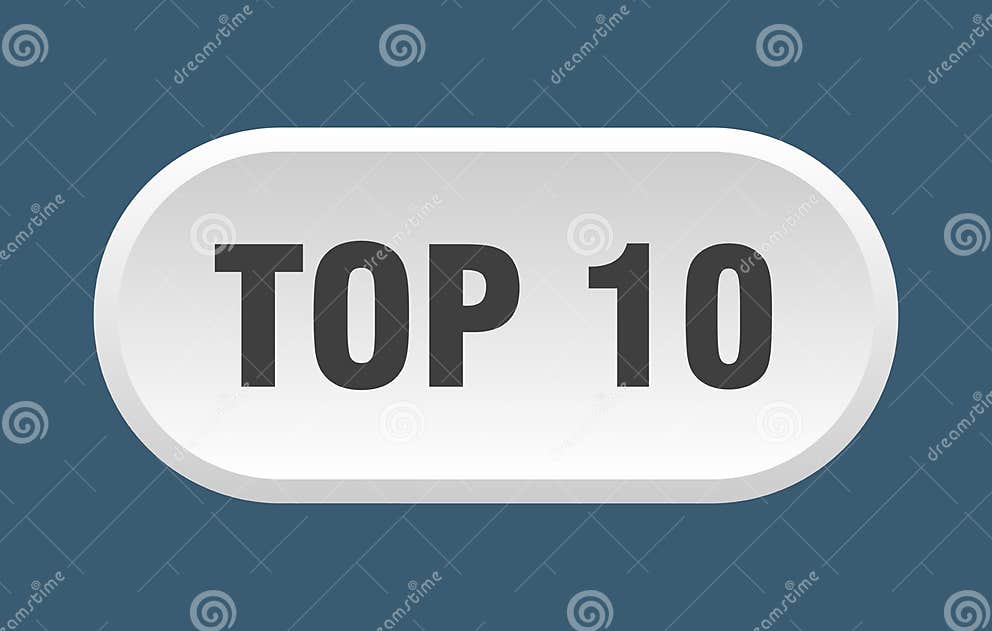 Top 10 button stock vector. Illustration of white, notice - 158488767