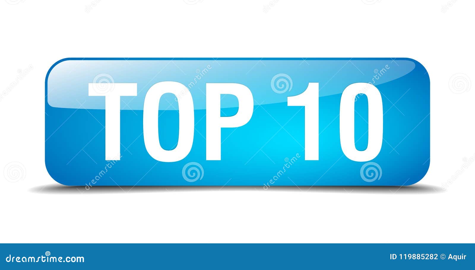 Top 10 button stock vector. Illustration of vector, modern - 119885282