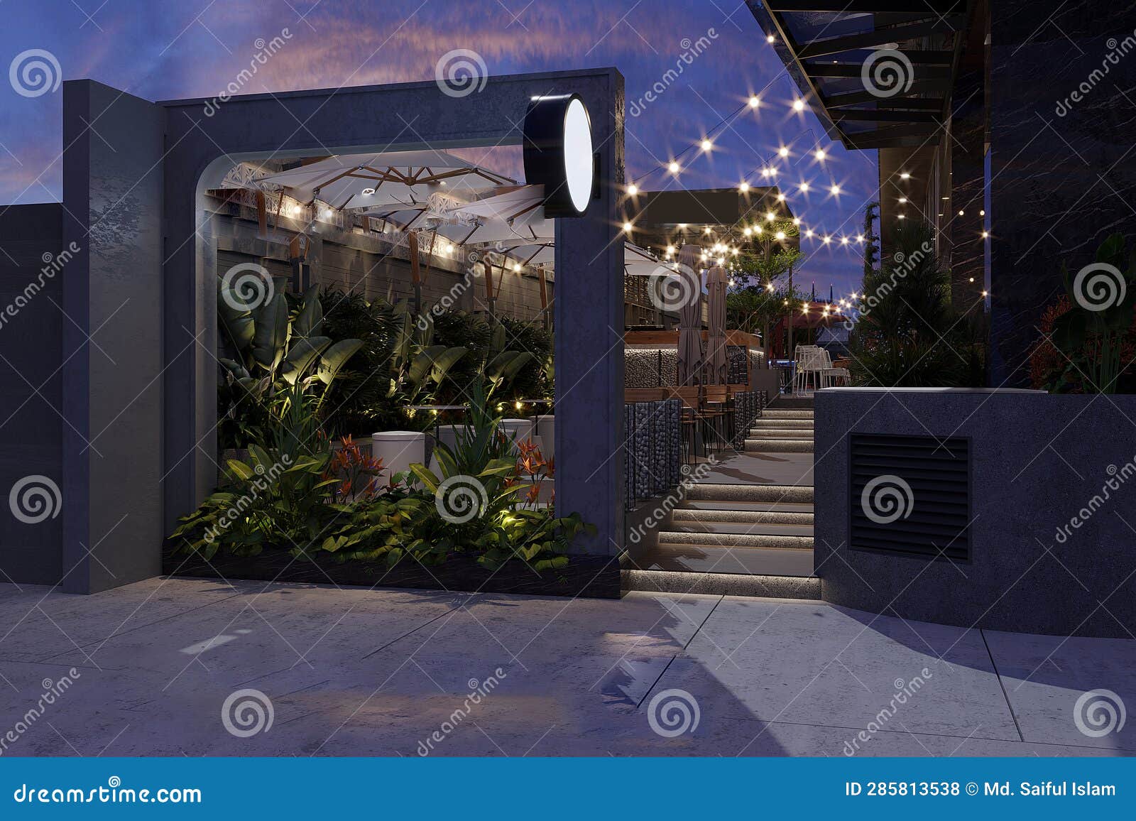 Top Choice Rooftop Coffee and Tea Cafeteria with LED Light and Natural ...